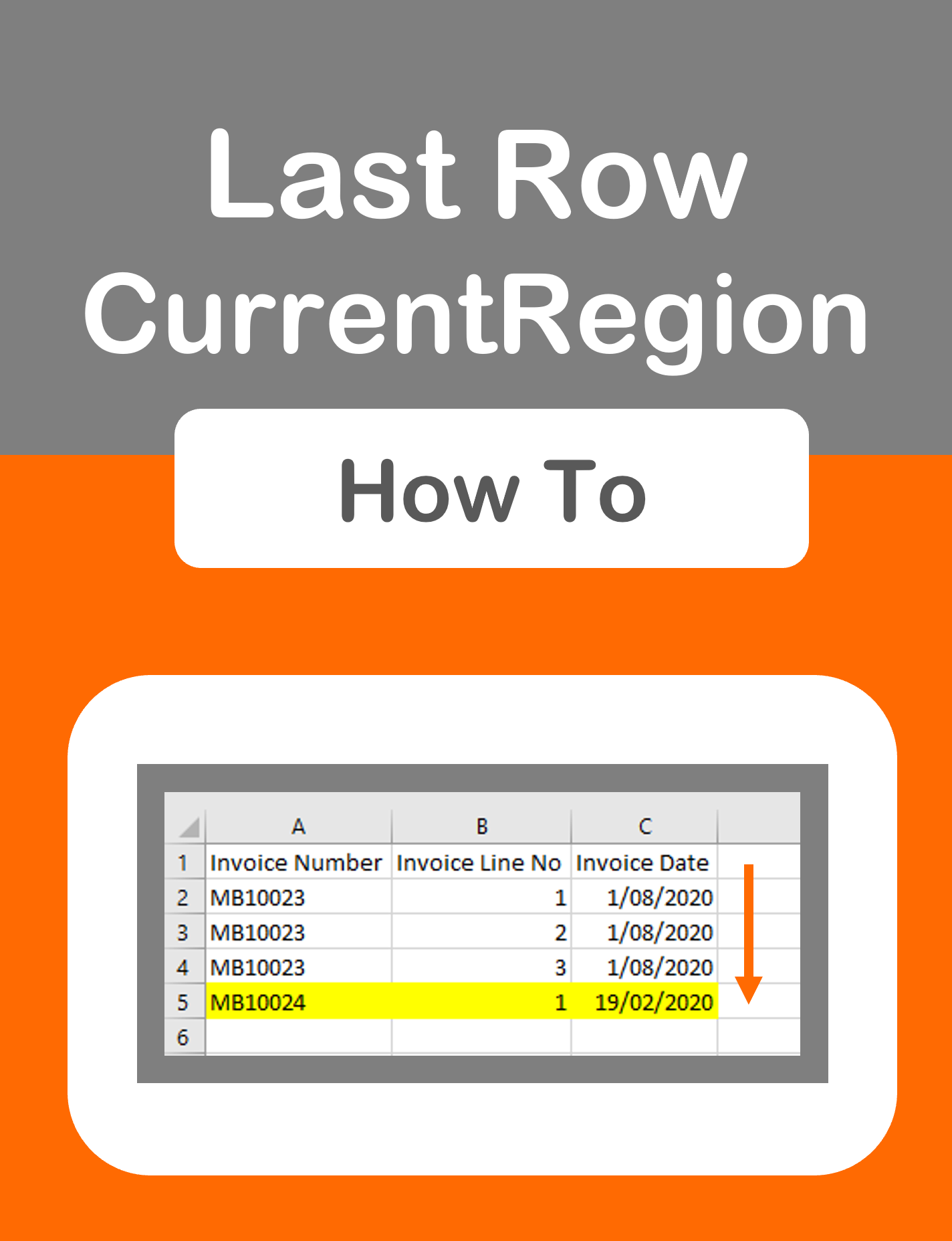 Excel Vba How To Find The Last Row Using Currentregion And Usedrange