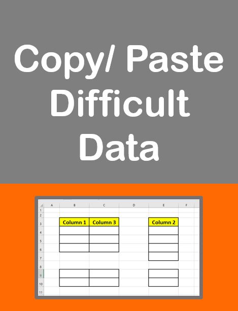 Excel VBA Copy Paste Semi Structured Data